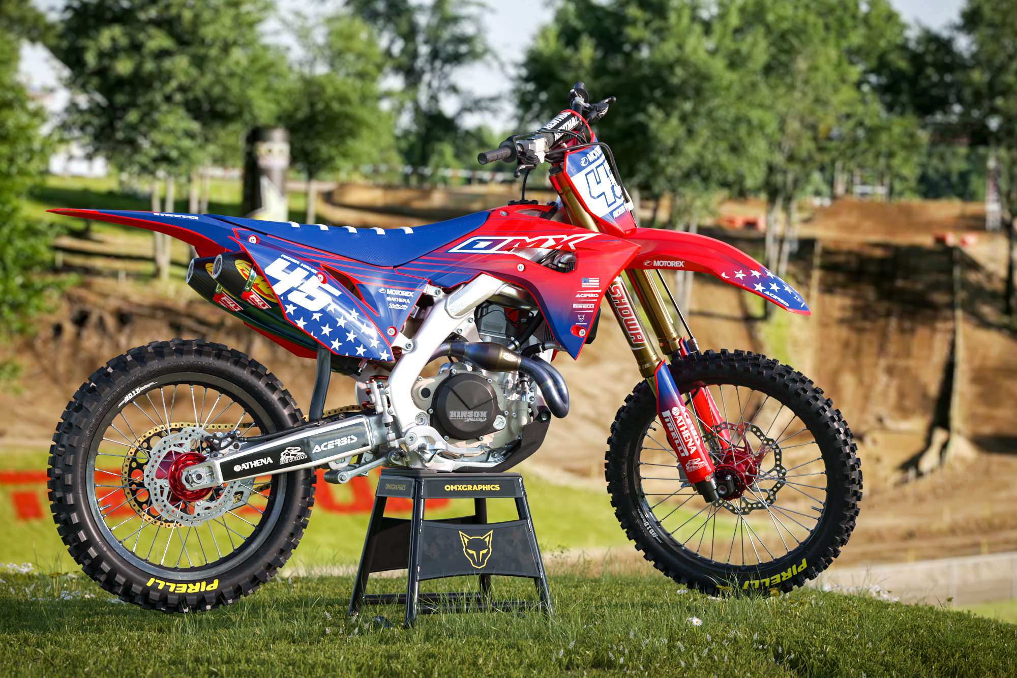 Unleashing the Power of USA Themed Dirt Bike Graphics by OMX ...