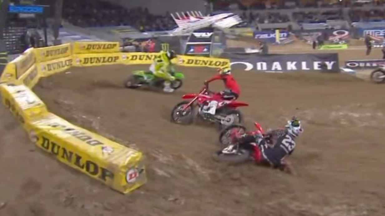 CRASH | Chase Sexton Throws it Away at San Diego! - Motocross Feature ...