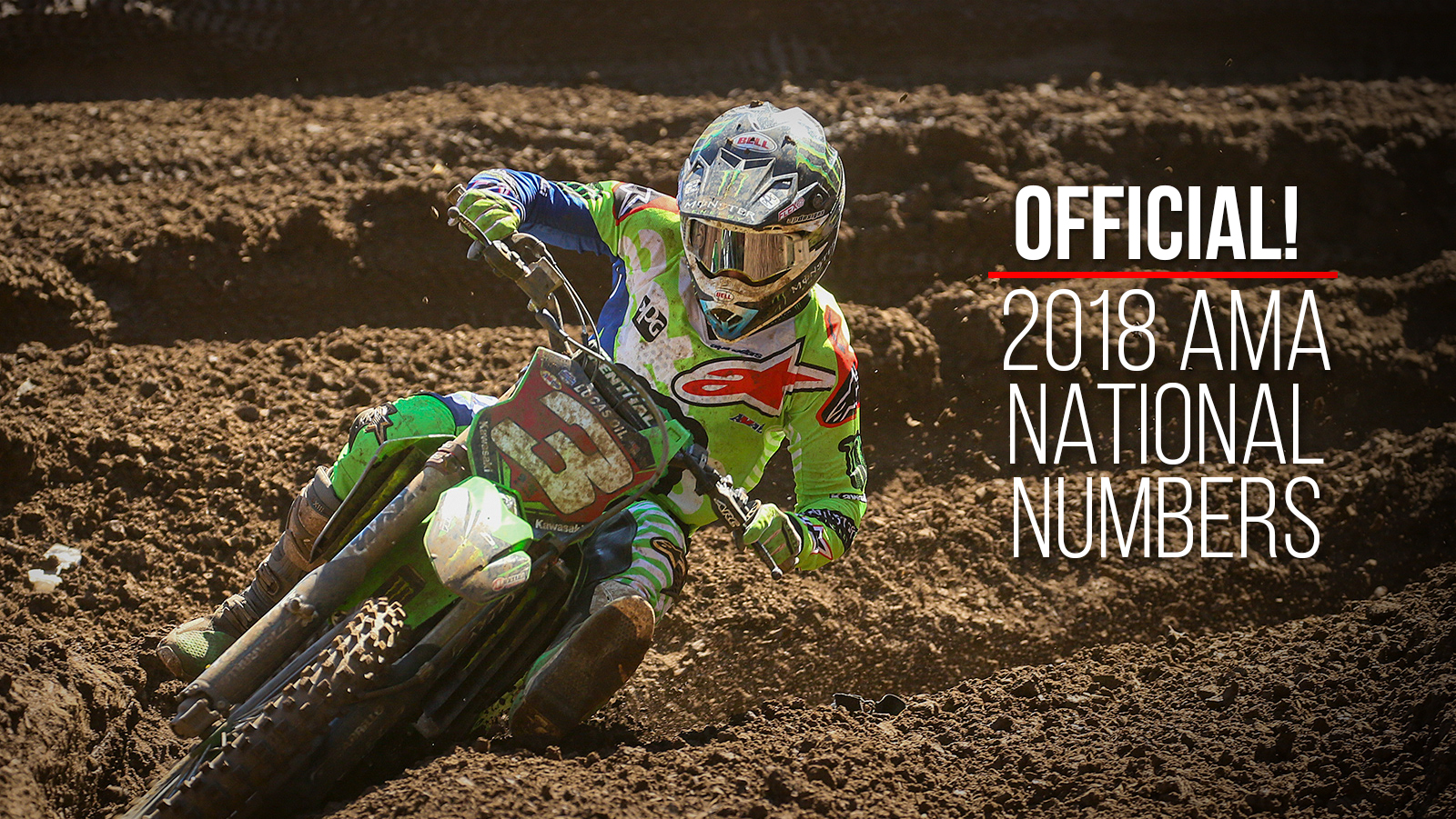 2018 AMA Motocross/Supercross National Rider Numbers - Motocross ...