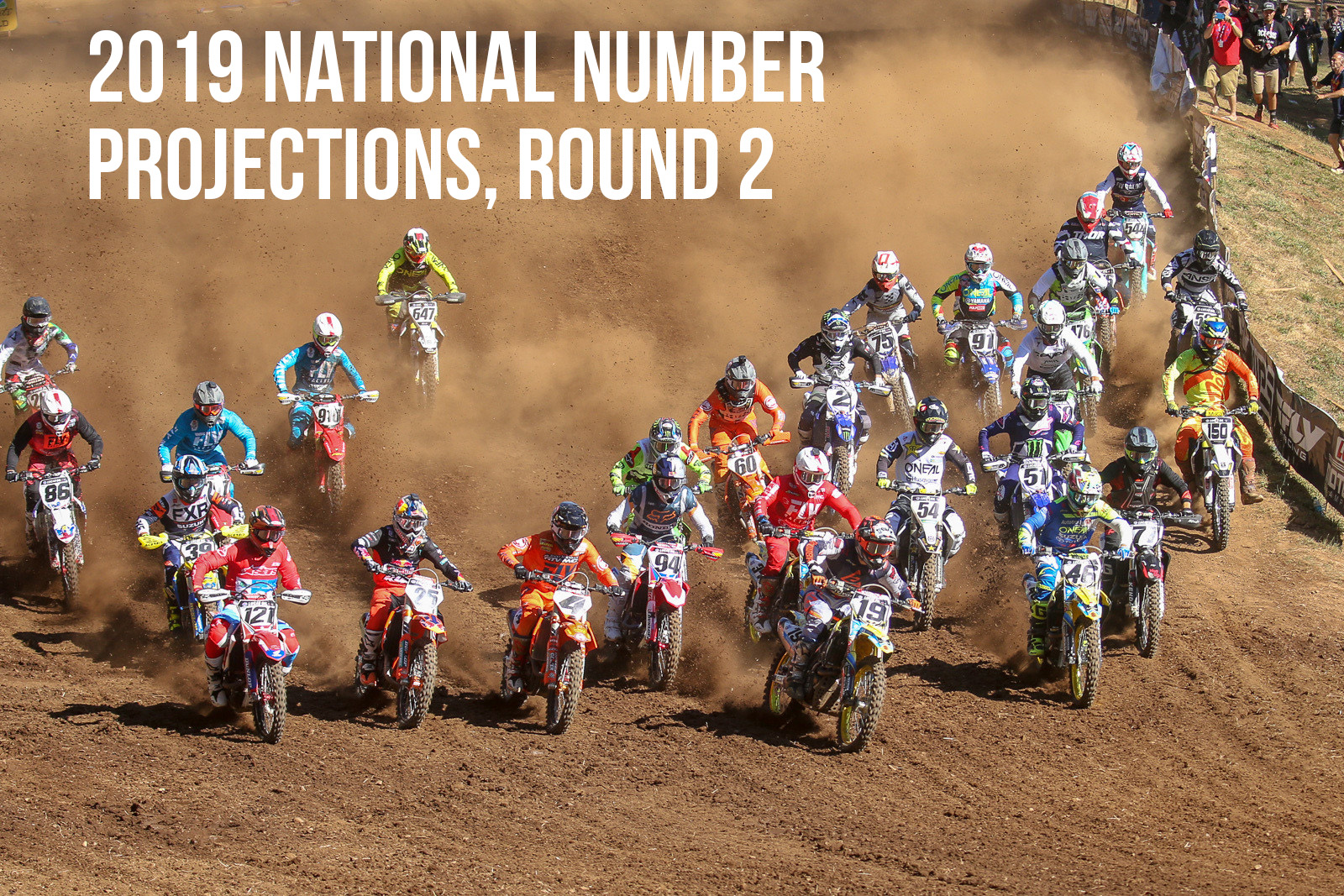 2019 AMA National Number Projections, Round 2 - Motocross Feature ...
