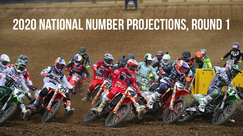 2020 AMA National Numbers Projections, Round 1 - Motocross Feature ...