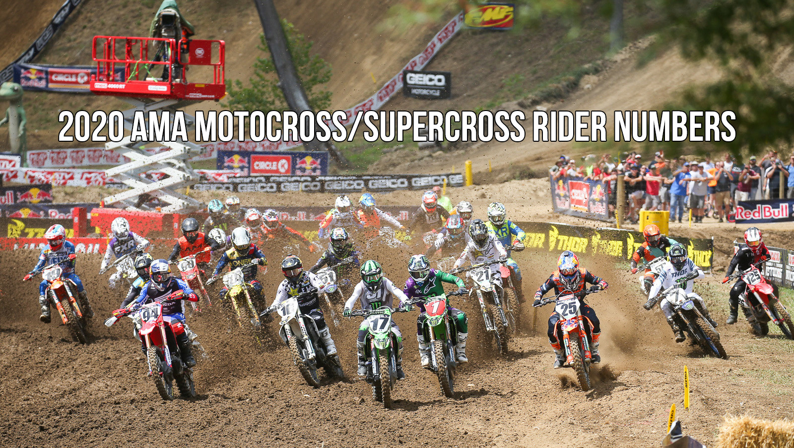 2020 AMA Motocross/Supercross National Rider Numbers - Motocross ...