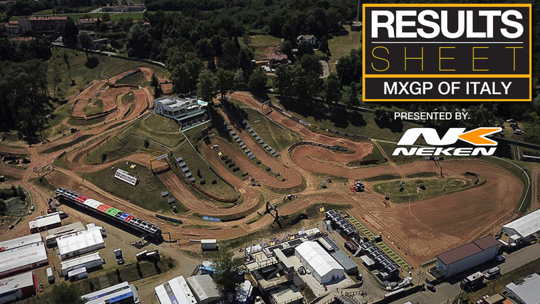 Results Sheet: 2021 MXGP of Italy - Motocross Feature Stories - Vital MX