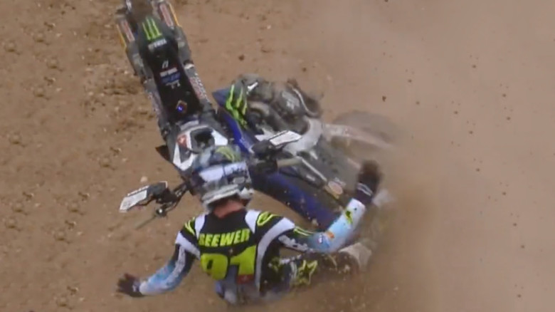 CRASH | Jeremy Seewer Loops Out at the MXGP of Charente Maritime ...