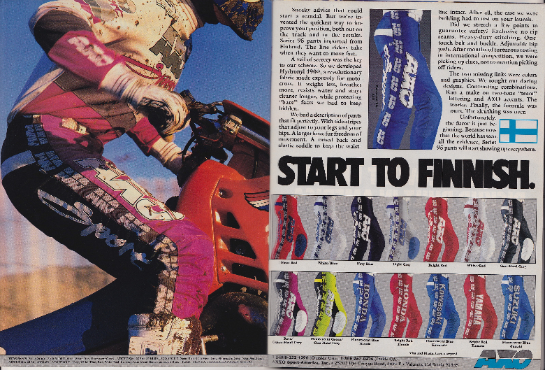 Here are some cool classic AXO Sport ads for your enjoyment - Moto ...