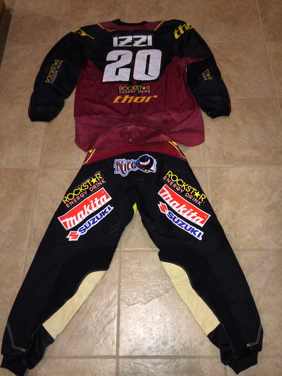 last time i'll try: even lower CHAD REED race worn gear set signed ...