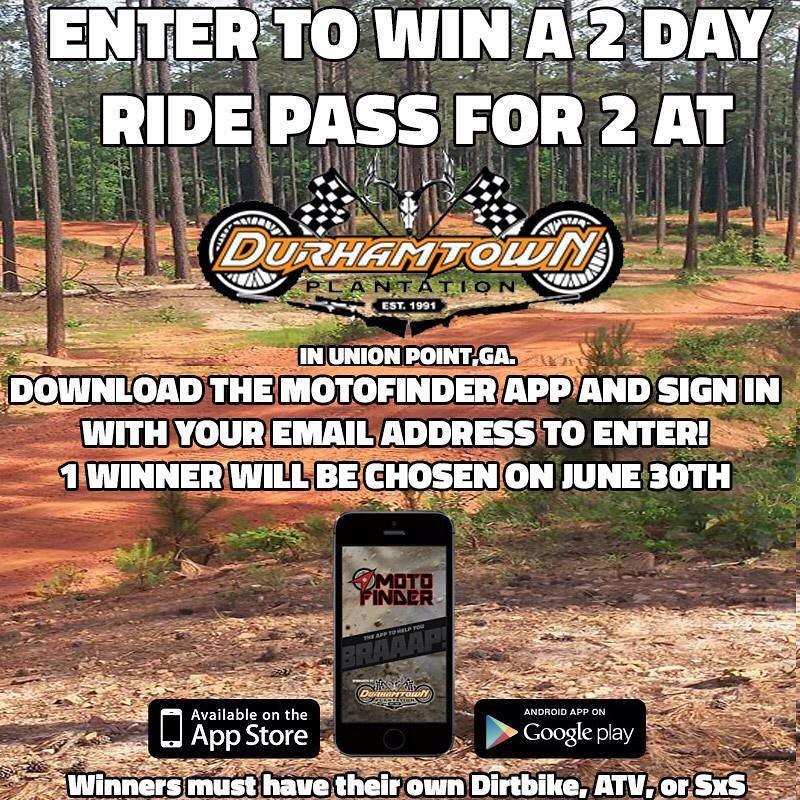 Win a free ride pass at Durhamtown - Moto-Related - Motocross Forums ...