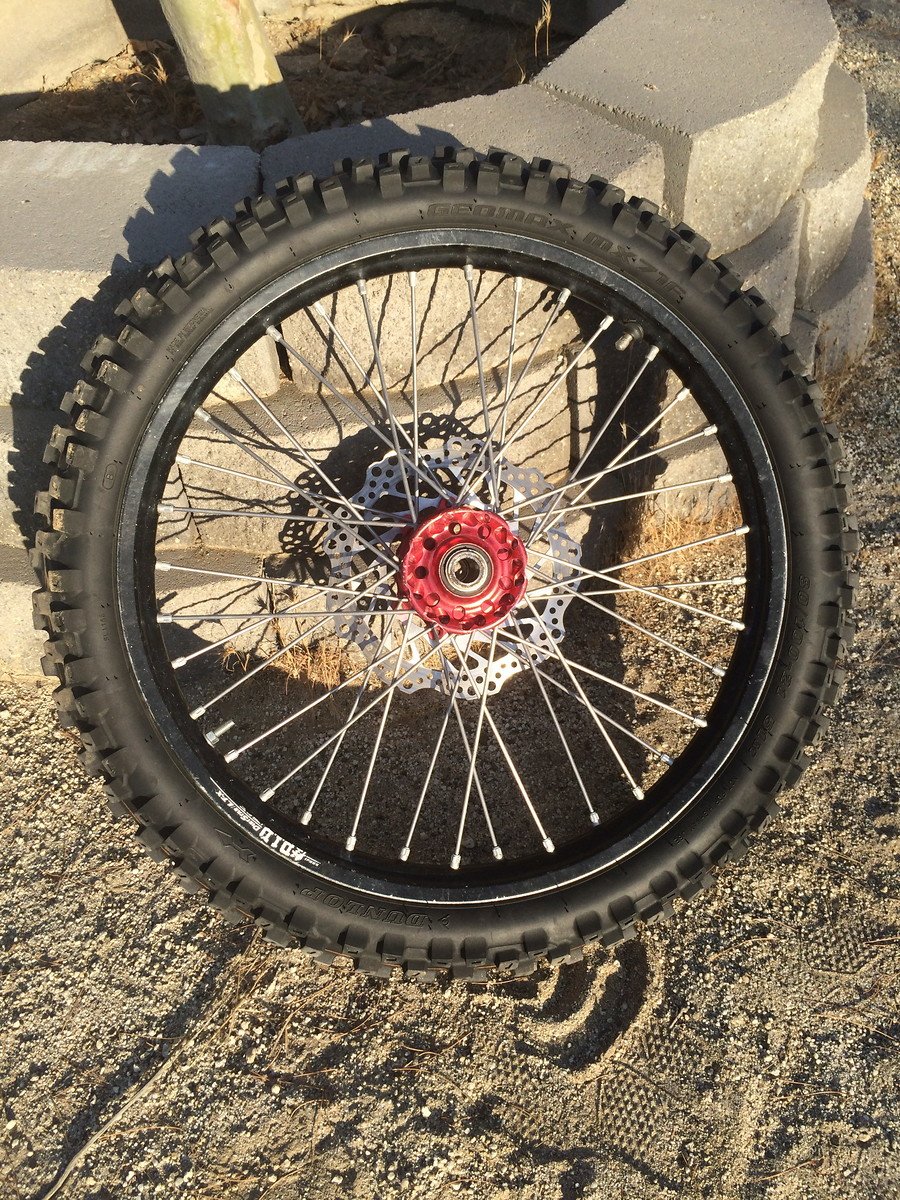 Honda CRF Complete Front Wheel - DID Dirt Star LT-X Rim/Talon Carbon ...