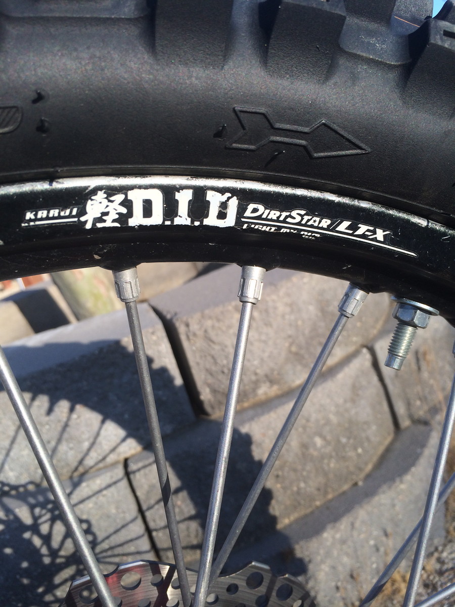 Honda CRF Complete Front Wheel - DID Dirt Star LT-X Rim/Talon Carbon ...