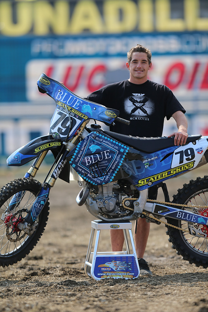 Ryan Zimmer #79 thankful Blue Buffalo's support at Unadilla - Moto ...