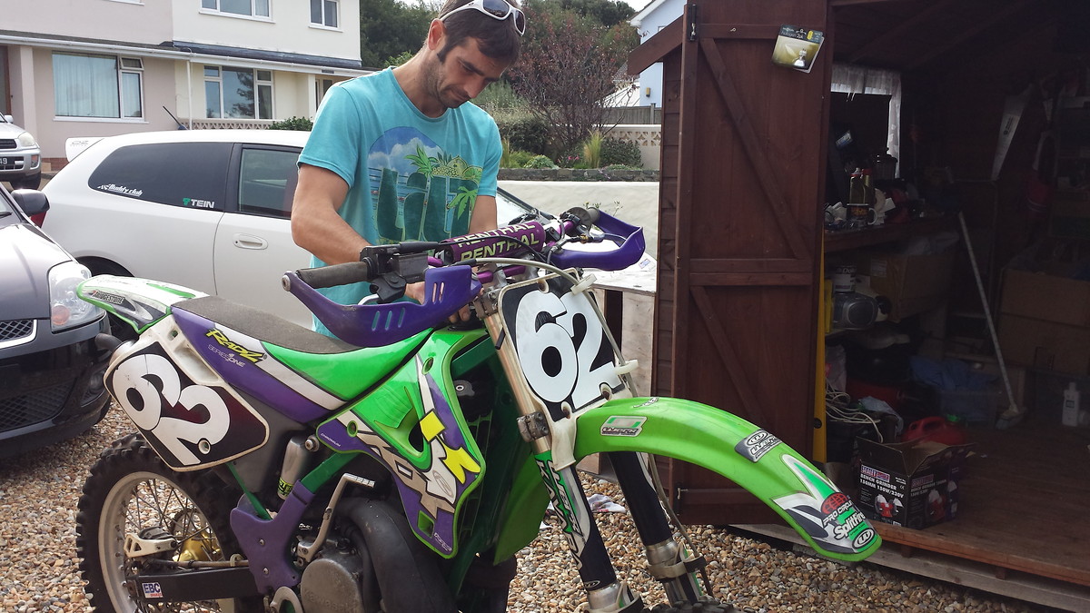 94 kx 250 donor bike found for splitfire project - Old School Moto ...