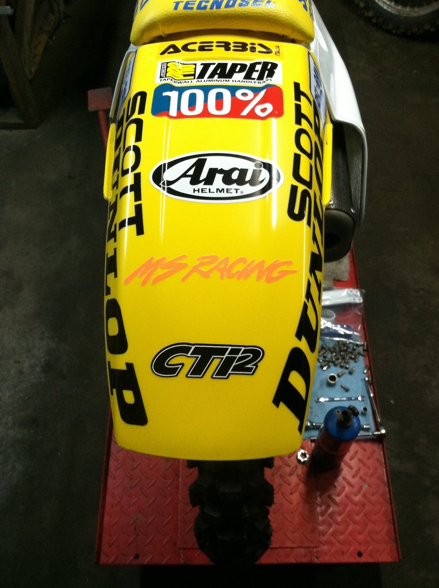 Guy Cooper's Factory 91 RM250 sx bike resto - Old School Moto ...