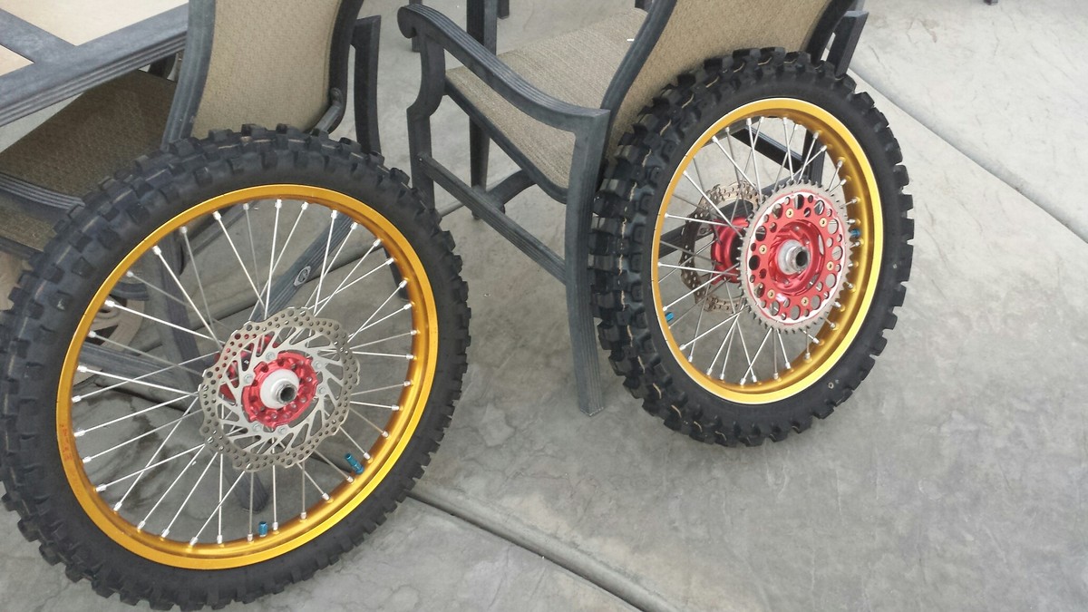 Gold Excels/Red Talon carbon hubs - For Sale/Bazaar - Motocross Forums ...