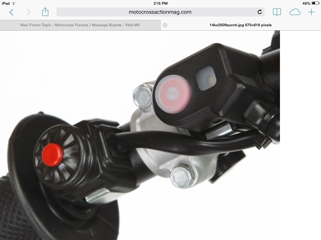 2014 kx250f launch control button - Tech Help/Race Shop - Motocross ...
