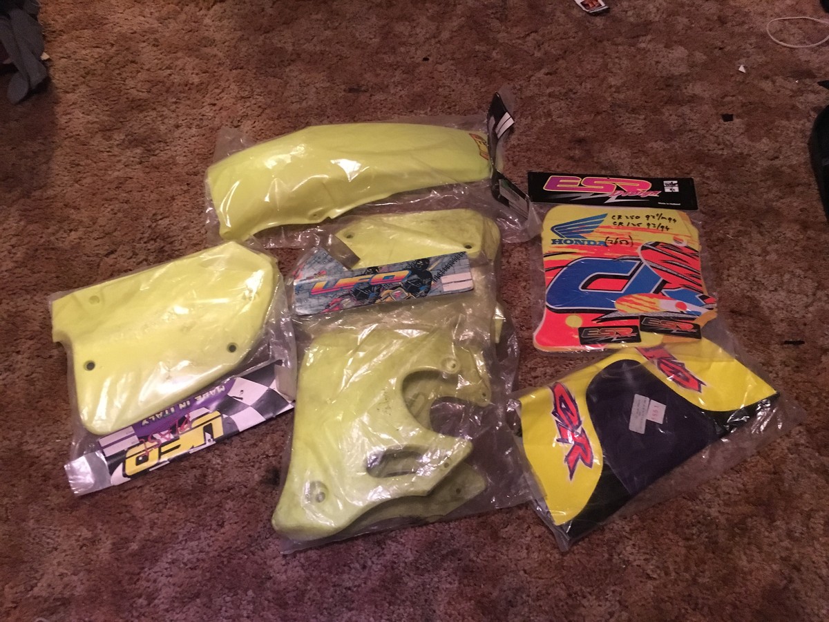 92-94 cr flo yellow plastics and graphics - Old School Moto - Motocross ...