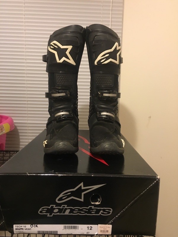 Alpinestar Tech 10 size 12 - For Sale/Bazaar - Motocross Forums ...
