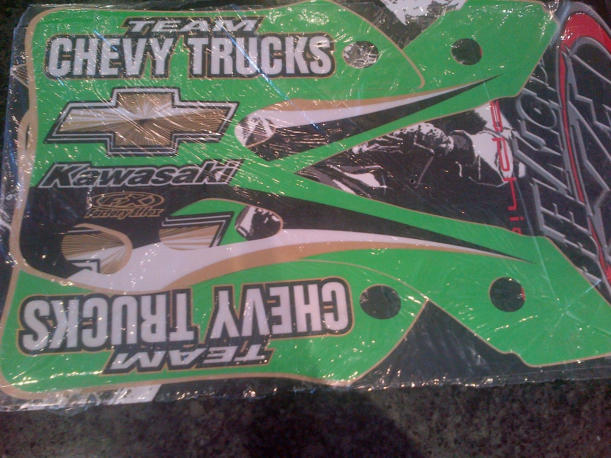 '99 -'02 Factory Effex Team Kawasaki Chevy Trucks Graphics Kx 125/250 ...