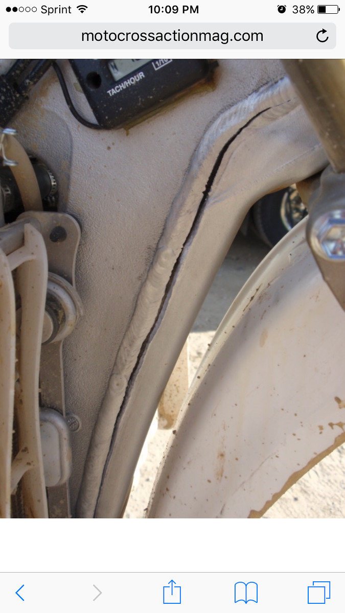 Yz250f cracked frame? - Moto-Related - Motocross Forums / Message ...