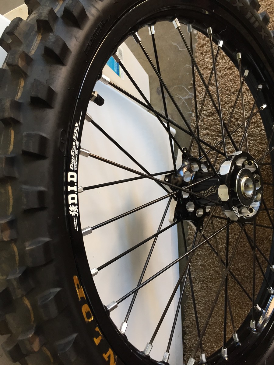 RAD CUSTOM HUBS LACED TO D.I.D DIRT STAR ST-X RIMS FOR YAMAHA - For ...