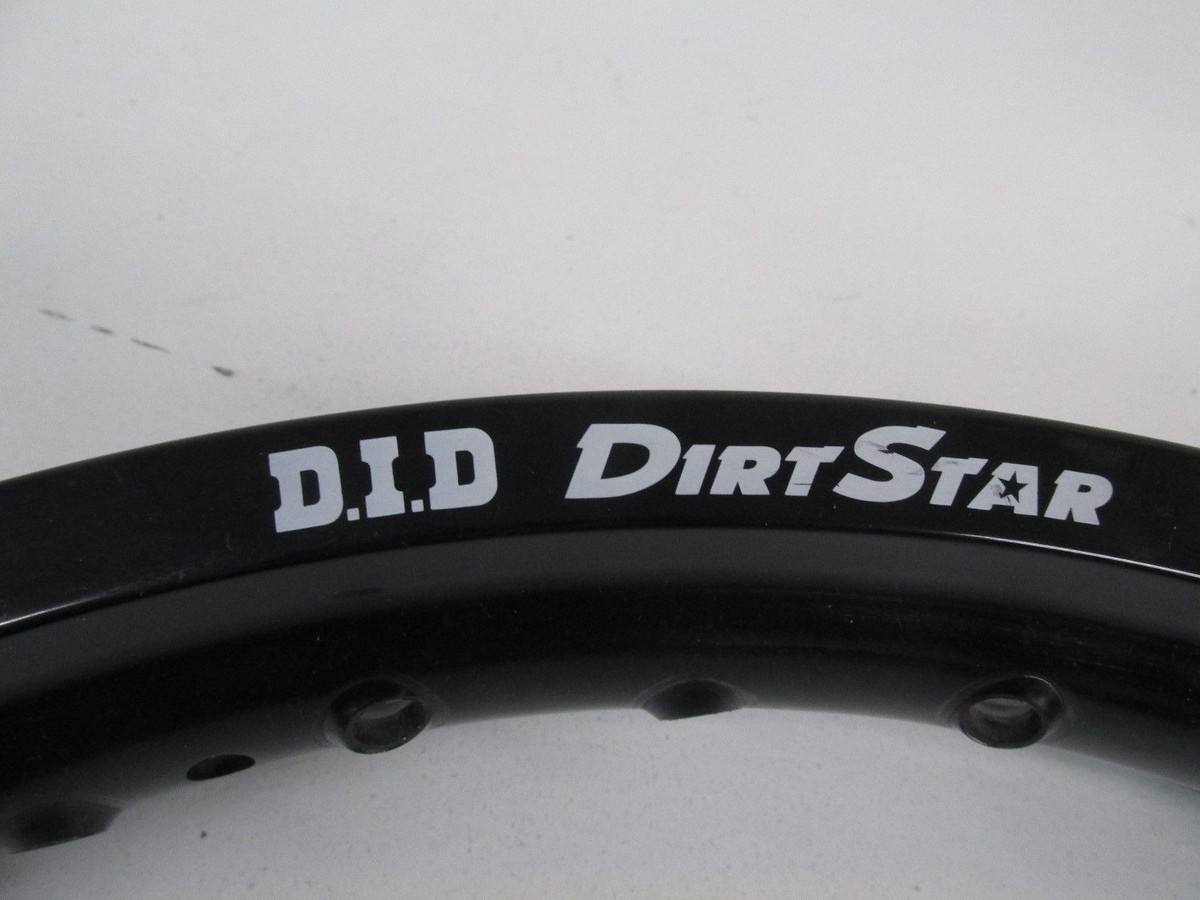 New 18x2.15 rear rim" DID Dirt Star Black Anodized 32 spoke wheel for ...