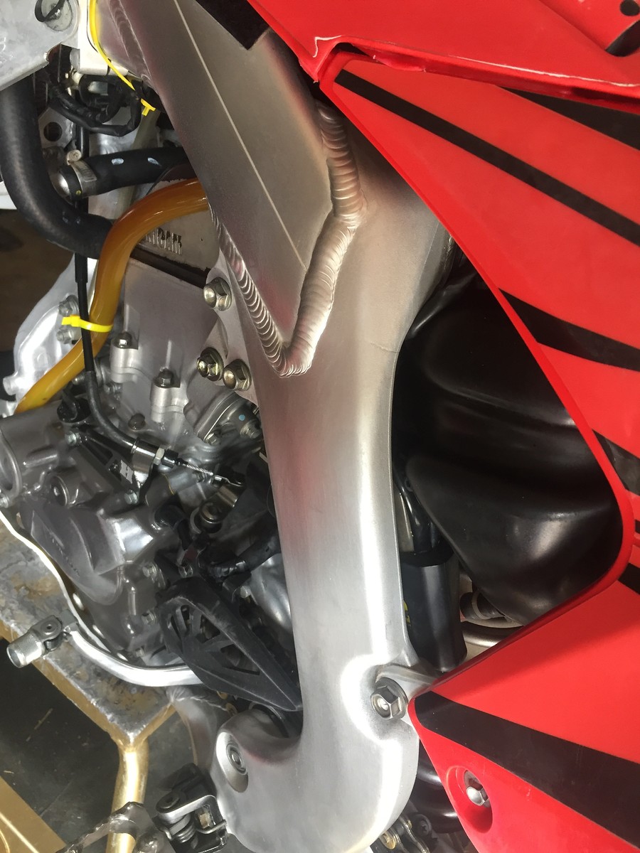 Cracked crf250 frame - Tech Help/Race Shop - Motocross Forums / Message ...