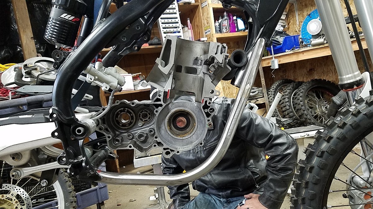 JUST ANOTHER 2016 KTM 250SXF CHASSIS KX500 ENGINE CONVERSION GONE MAD ...