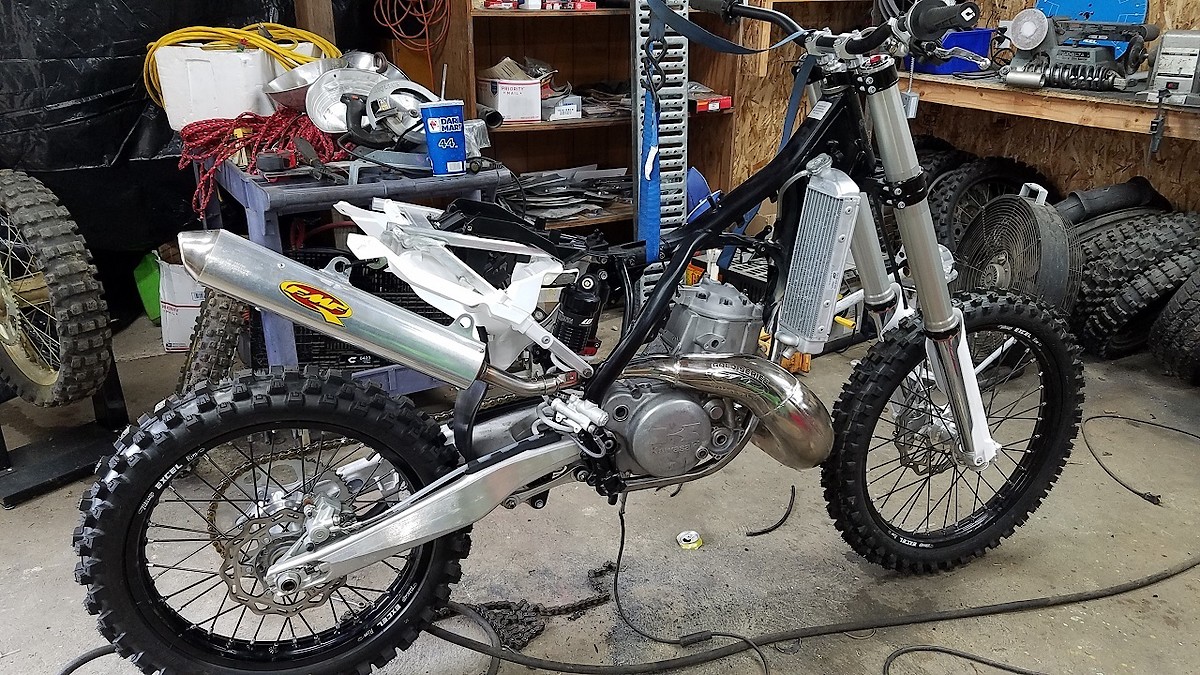 JUST ANOTHER 2016 KTM 250SXF CHASSIS KX500 ENGINE CONVERSION GONE MAD ...