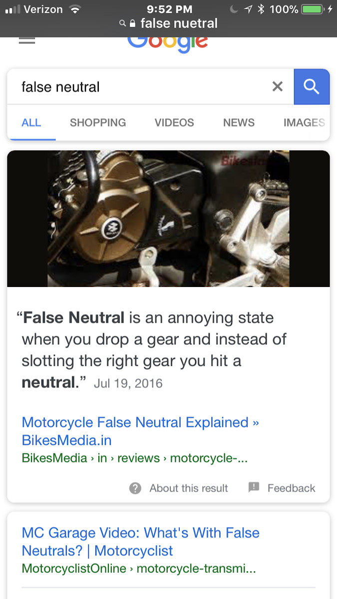 Neutral or false neutral when shifting - Moto-Related - Motocross ...