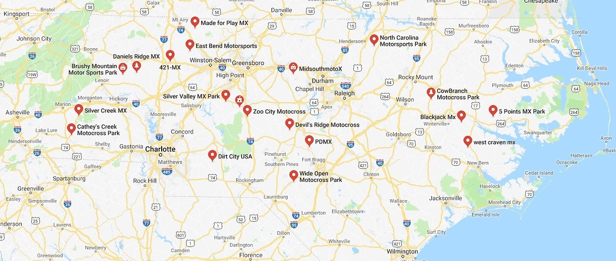 North Carolina Tracks - Moto-Related - Motocross Forums / Message ...
