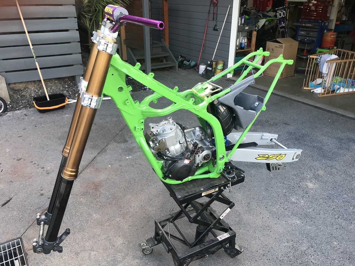 1998 kx250 oem look with some factory sprinkles finished build - Bike ...