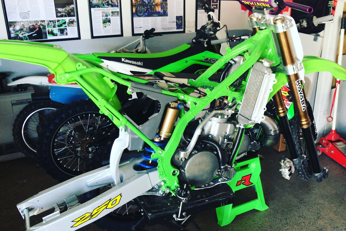 1998 kx250 oem look with some factory sprinkles finished build - Bike ...