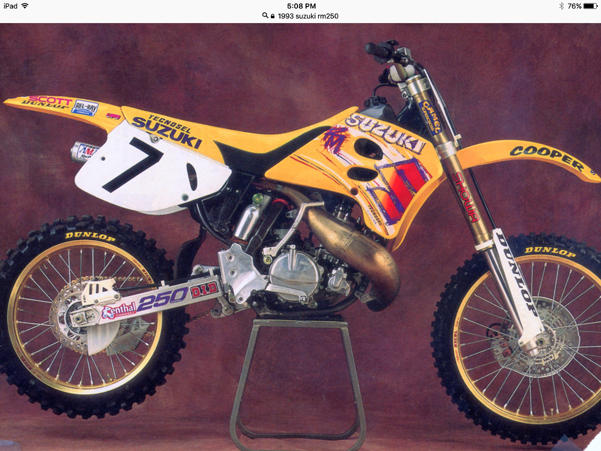 Guy Cooper 93 RM250 build - Old School Moto - Motocross Forums ...