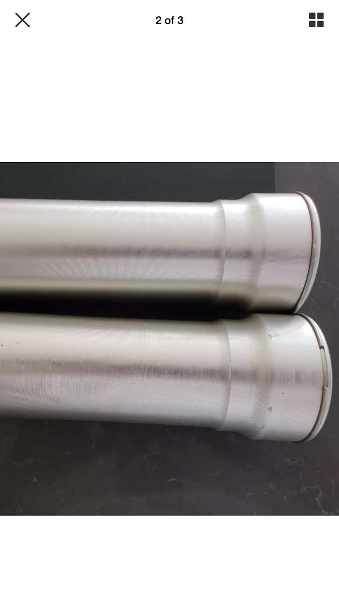 KYB anodized silver upper fork tubes 48mm CRF450 $175 - For Sale/Bazaar ...