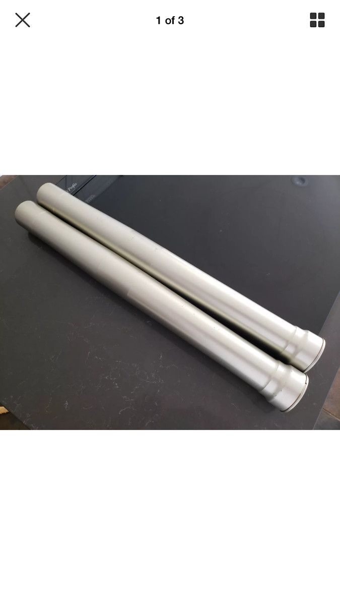 KYB anodized silver upper fork tubes 48mm CRF450 $175 - For Sale/Bazaar ...