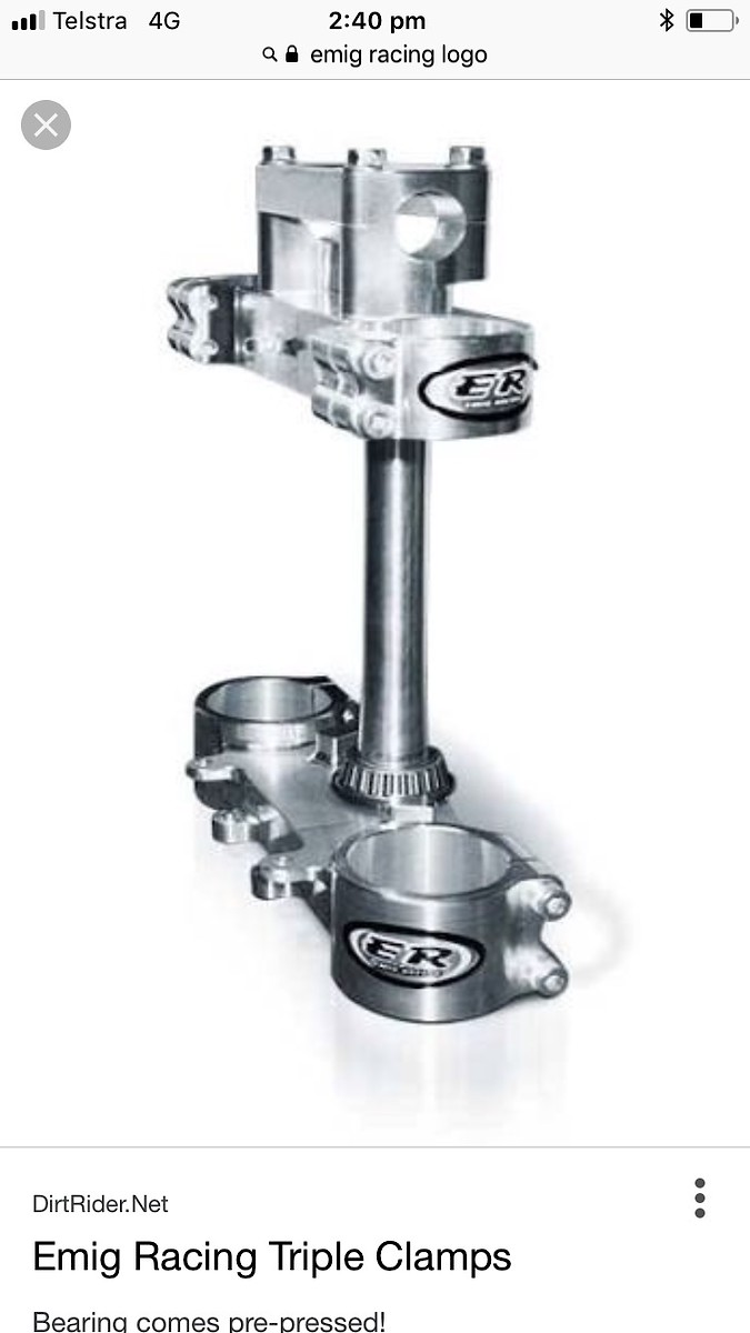 WTB 97-98 Emig clamps set kx125/250 - For Sale/Bazaar - Motocross ...