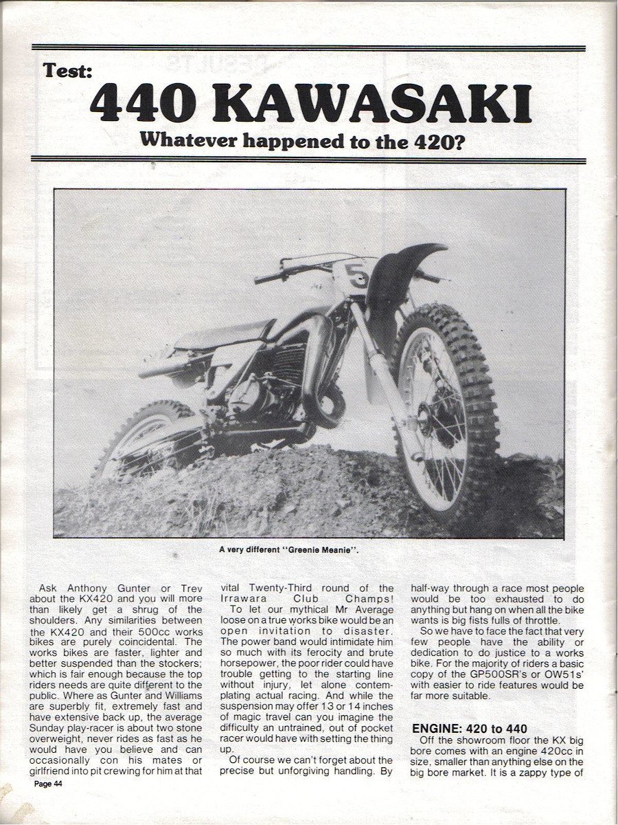 KX420 Upgrade - Tech Help/Race Shop - Motocross Forums / Message Boards ...