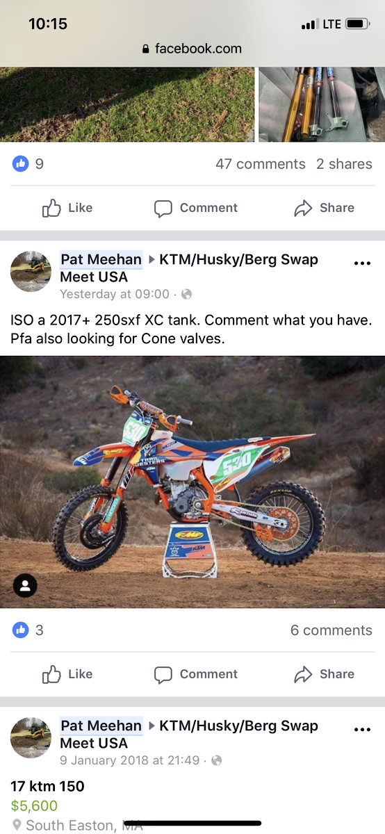 ISO cone valves and xc-f tank for 2017 ktm - For Sale/Bazaar ...