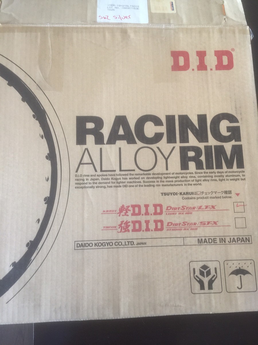 Brand New DID Rims - For Sale/Bazaar - Motocross Forums / Message ...