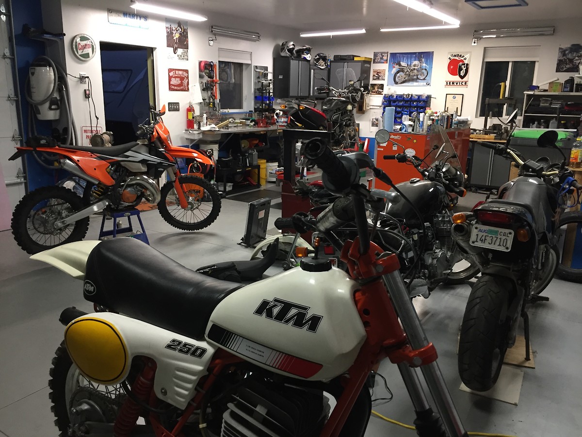 Show us your garage/shop setup - Moto-Related - Motocross Forums ...
