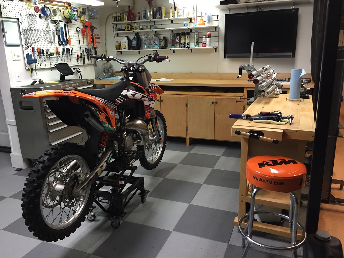 Show us your garage/shop setup - Moto-Related - Motocross Forums ...
