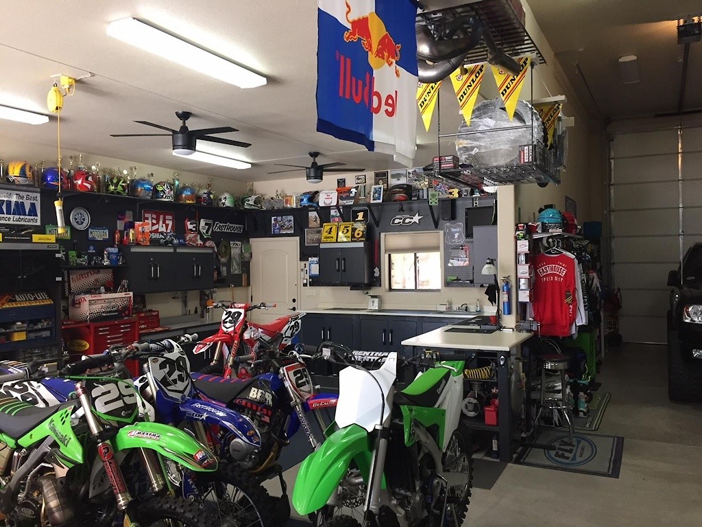 Show us your garage/shop setup - Moto-Related - Motocross Forums ...