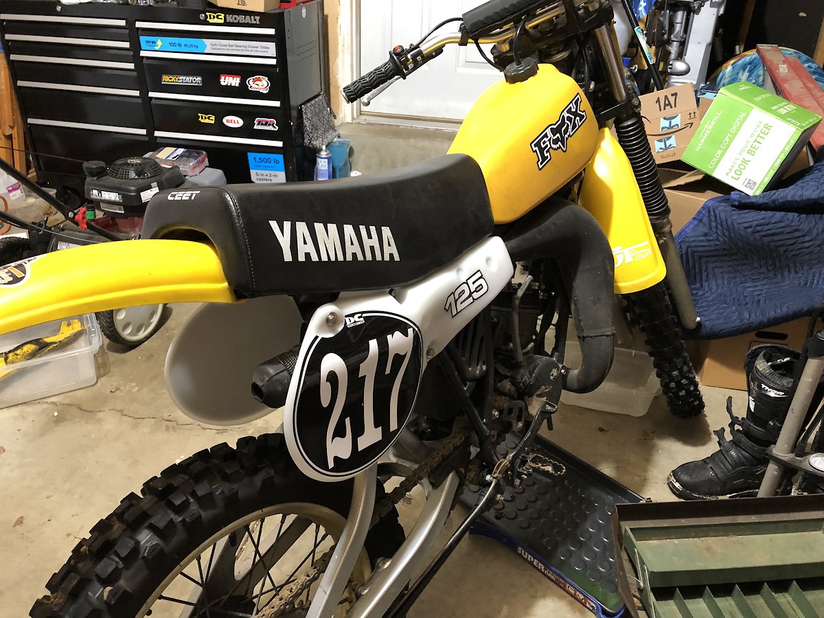 1981 YZ125 melting right number plate issue. - Old School Moto ...