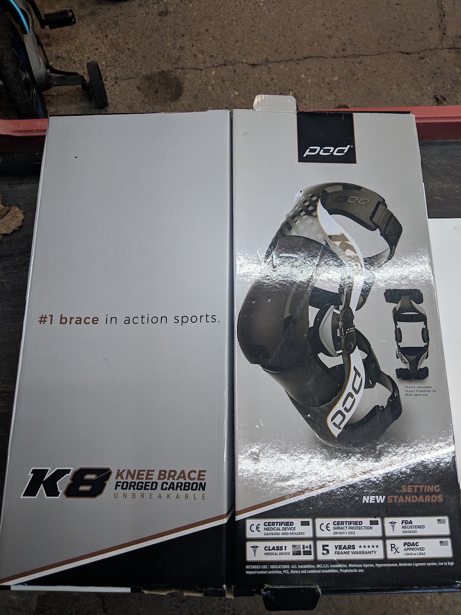 POD K8 2.0 Forged Carbon Knee Braces - For Sale/Bazaar - Motocross ...