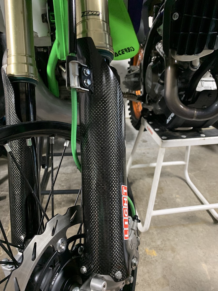 Carbon fiber fork guards - For Sale/Bazaar - Motocross Forums / Message ...