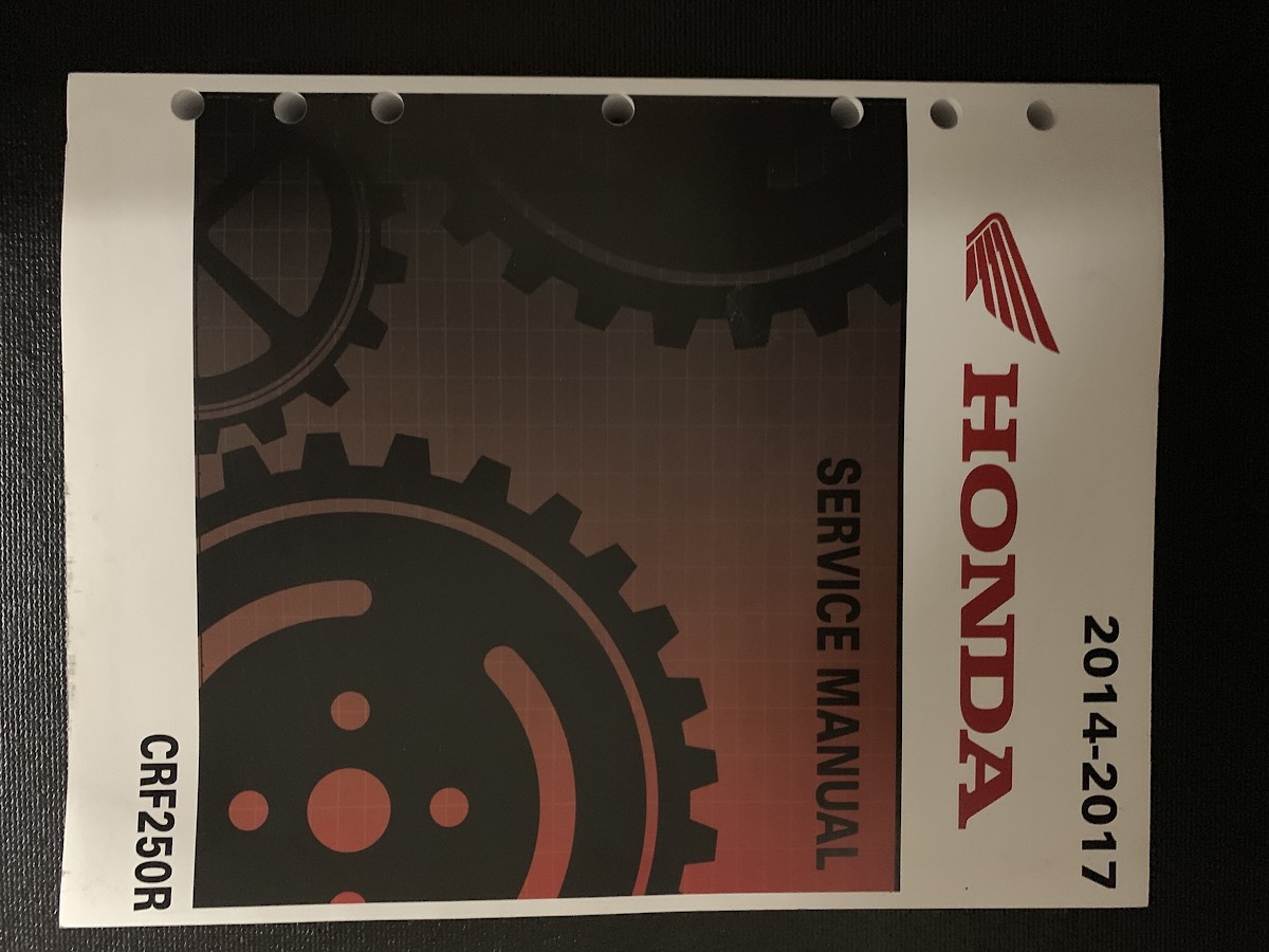 Honda Service Manual 2014-2017 CRF250R (Big detailed book / Haynes ...