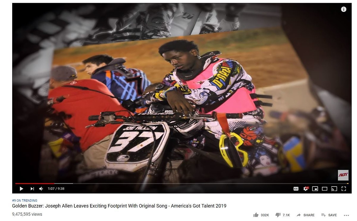 America's Got Talent Contestant a Motocross Fan - Moto-Related ...