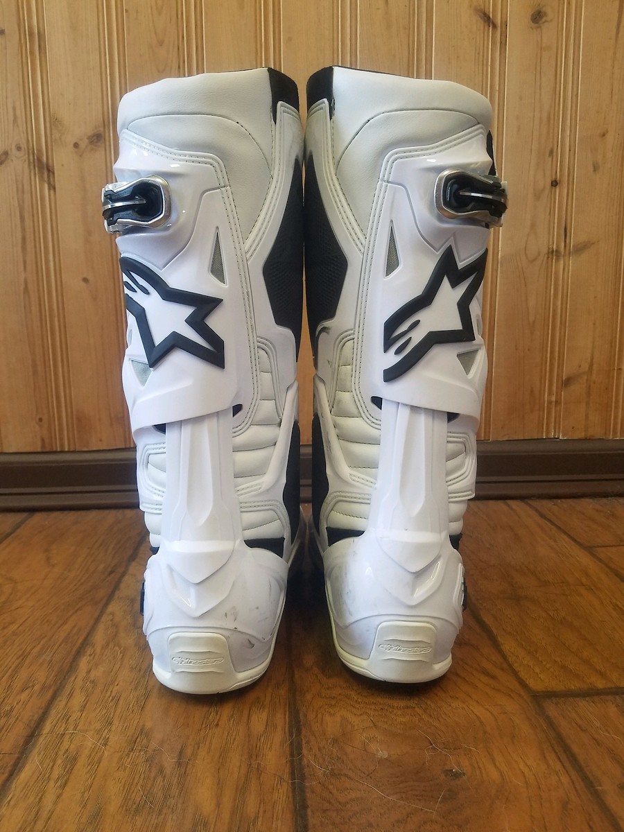 Alpinestars tech 10 boots white size 9 $400 shipped - For Sale/Bazaar ...