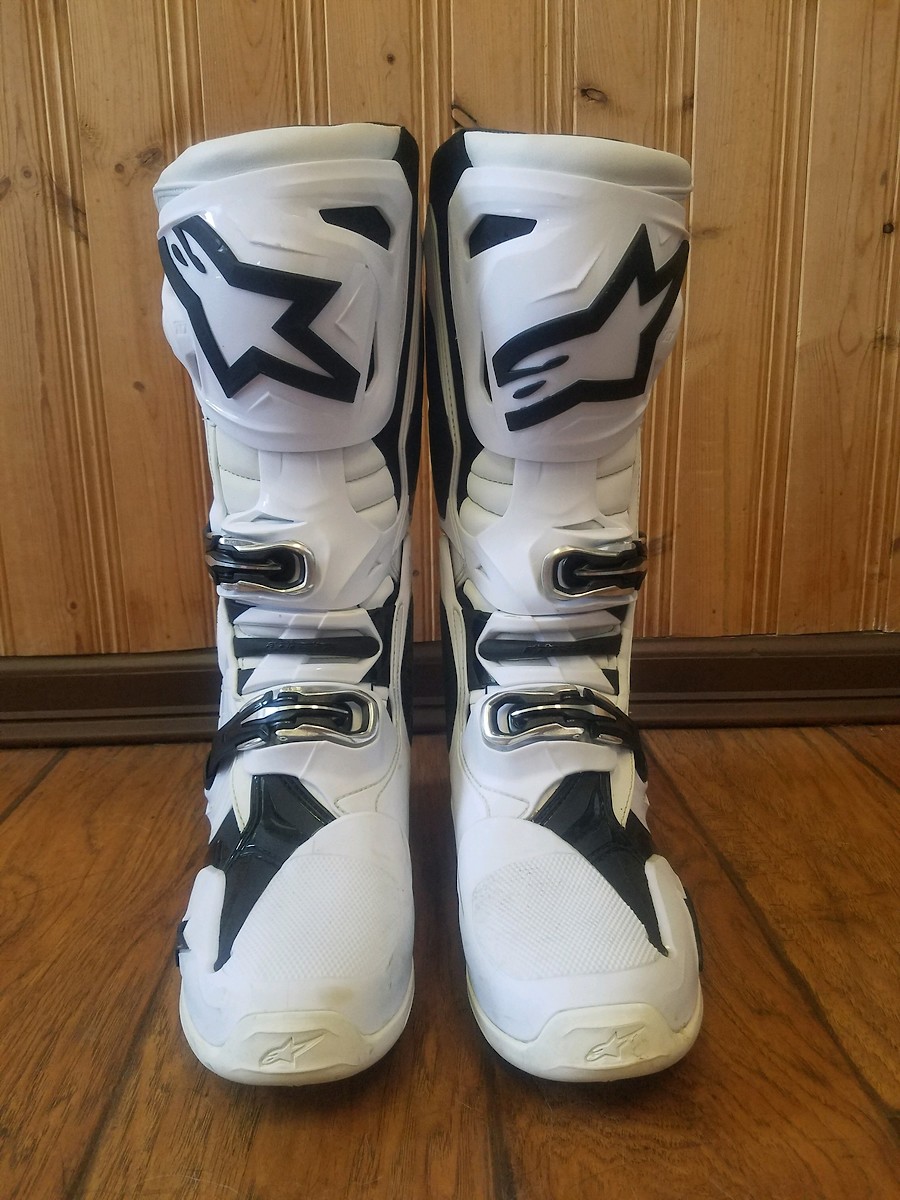 Alpinestars tech 10 boots white size 9 $400 shipped - For Sale/Bazaar ...