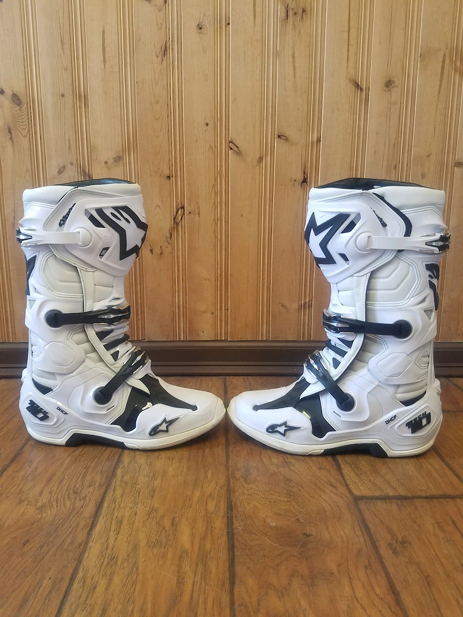 Alpinestars tech 10 boots white size 9 $400 shipped - For Sale/Bazaar ...
