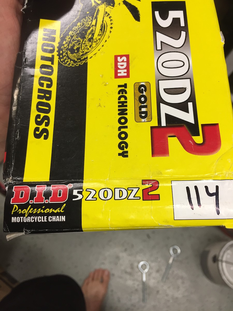 DID 520 DZ2 quality gold chain - For Sale/Bazaar - Motocross Forums ...